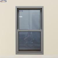 China Double Tempered Glass Aluminum Profile Double Hung Window 5mm 12A 5mm Wind Heat Insulation for sale