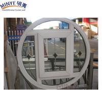 China Modern Double Tempered Glass Round Casement Windows 5mm+12A+5mm with Grills for sale