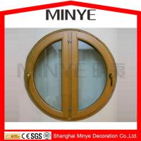China Modern Double Tempered Glass Round Casement Windows 5mm+12A+5mm with Grills for sale
