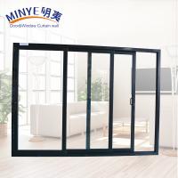 China Custom Aluminum Sliding Door Double Tempered Glass 5mm12A5mm Insulation Soundproof for sale