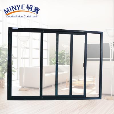 China Custom Aluminum Sliding Door Double Tempered Glass 5mm12A5mm Insulation Soundproof for sale