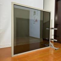 China Aluminum Alloy Laminated Glass French Window 5mm+0.76mm Heat Insulation Water Resistance for sale