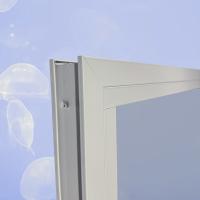 China Aluminum Frame Double Tempered Glass Black Picture Window 5mm+12A+5mm for Promotion for sale