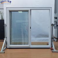 China Customized Double Glass Sliding Windows with Integrated Grills 5mm+12A+5mm Tempered Glass for sale
