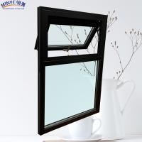 China Windproof Function Customized Modern Double Glass Awning Windows Swing Vertical Opening for sale