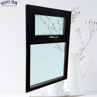 China Windproof Function Customized Modern Double Glass Awning Windows Swing Vertical Opening for sale