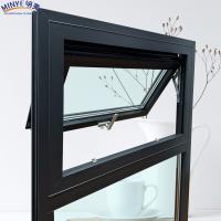 China Windproof Function Customized Modern Double Glass Awning Windows Swing Vertical Opening for sale