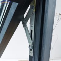 China Windproof Function Customized Modern Double Glass Awning Windows Swing Vertical Opening for sale