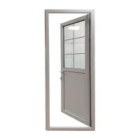 China Customized Hiseng Modern PVC Casement Door 4500 Pa Wind Resistance 5 Years Warranty for sale