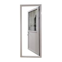 China Customized Hiseng Modern PVC Casement Door 4500 Pa Wind Resistance 5 Years Warranty for sale