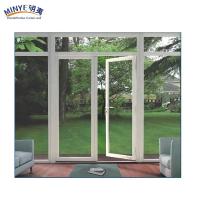 China Customized Hiseng Modern PVC Casement Door 4500 Pa Wind Resistance 5 Years Warranty for sale