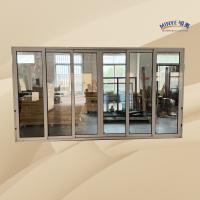 China Thermal Break Aluminum Sliding Door with Stacker Double Tempered Glass 5mm 12A 5mm for sale