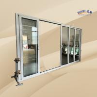 China Thermal Break Aluminum Sliding Door with Stacker Double Tempered Glass 5mm 12A 5mm for sale