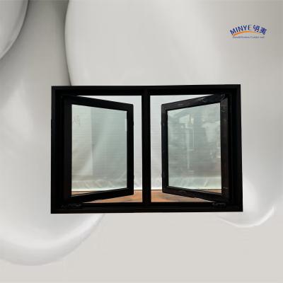 China Double Tempered Glass Aluminum Alloy Casement Window with Thermal Break 5mm+12A+5mm for sale