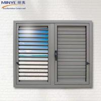 China Folding Screen Louvre Aluminium Shutter Non-Thermal Break Aluminum Alloy Casement Window 6063-T5 for sale