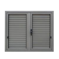 China Folding Screen Louvre Aluminium Shutter Non-Thermal Break Aluminum Alloy Casement Window 6063-T5 for sale