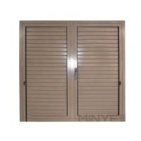 China Folding Screen Louvre Aluminium Shutter Non-Thermal Break Aluminum Alloy Casement Window 6063-T5 for sale