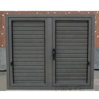 China Folding Screen Louvre Aluminium Shutter Non-Thermal Break Aluminum Alloy Casement Window 6063-T5 for sale
