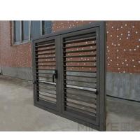 China Folding Screen Louvre Aluminium Shutter Non-Thermal Break Aluminum Alloy Casement Window 6063-T5 for sale