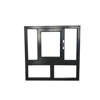 China 77 Series Double Glazed Aluminum Sliding Window 5mm+12A+5mm Tempered Glass Sound Insulation RW 30 dB for sale