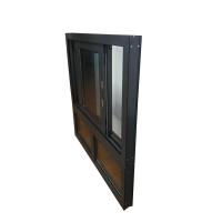 China 77 Series Double Glazed Aluminum Sliding Window 5mm+12A+5mm Tempered Glass Sound Insulation RW 30 dB for sale