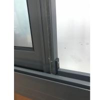 China 77 Series Double Glazed Aluminum Sliding Window 5mm+12A+5mm Tempered Glass Sound Insulation RW 30 dB for sale