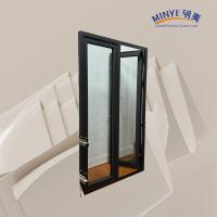 China Customized Aluminum Alloy Casement Door 4500 Pa Wind Resistance Thermal Break for sale