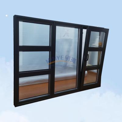 China Custom Aluminum Tilt Turn Window 6063-T5 Thermal Break Double Glazed 5mm+12A+5mm for sale
