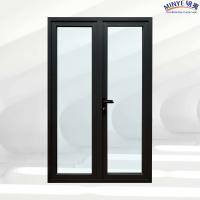 China Thermal Break Aluminum Alloy Casement Door White 6063-T5 Double Glazed 5mm12A5mm for sale
