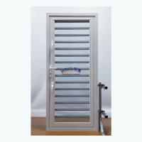 China Aluminum Casement Door with Shutter 6063-T5 Thermal Break High Wind Resistance 4500 Pa for sale