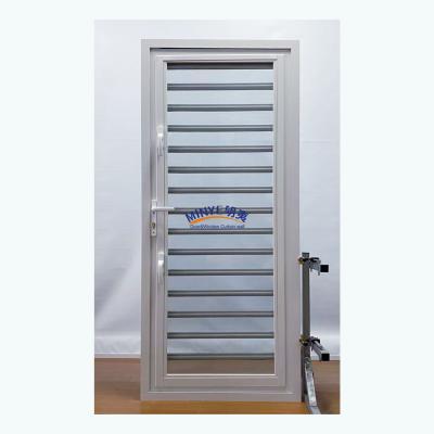 China Aluminum Casement Door with Shutter 6063-T5 Thermal Break High Wind Resistance 4500 Pa for sale