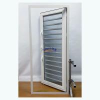 China Aluminum Casement Door with Shutter 6063-T5 Thermal Break High Wind Resistance 4500 Pa for sale