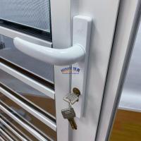 China Aluminum Casement Door with Shutter 6063-T5 Thermal Break High Wind Resistance 4500 Pa for sale