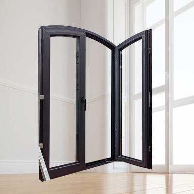 China Customized European Style French Windows for Villa Gardens 6063-T5 Aluminum Double Glazed 5mm+12A+5mm for sale
