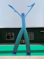 China Size 5m Custom Inflatable Tube Man With Blower For Promotion for sale