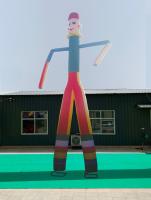 China Size 5m Custom Inflatable Tube Man With Blower For Promotion for sale