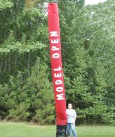 China 3M Custom Air Dancers Inflatable Tube Man Single Leg Digital Printing for sale