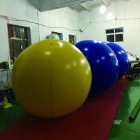 China Hot selling Giant PVC inflatable helium balloon PVC white with logo and led light for sale