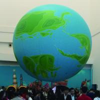 China PVC Inflatable Venus Planet Hanging Inflatable Eight Planets Lighted Solar System Balloon For Decoration for sale