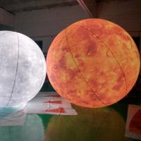 China PVC Customized size nine planet decoration 3 M inflatable earth with LED inside for event sale for sale