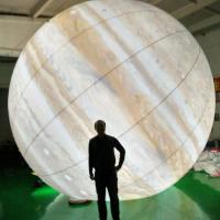 China PVC Customized size nine planet decoration 3 M inflatable earth with LED inside for event sale for sale