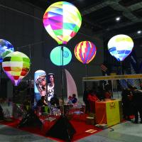 China New Product Sky Giant Big Ball Advertising LED Lighting PVC Balloon Inflatable Helium Planet Balloon for Event Decoration for sale