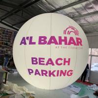 China Custom Pattern Big Moon Balloon Inflatable Led Globe Parties Events Outdoor Decoration Big Helium Balloons for sale