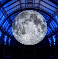 China Factory Price Decoration Giant Advertising Inflatable Moon Model Large Inflatable Moon Balloon With Led Light for sale