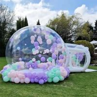 China Fun House Clear Inflatable Crystal Igloo Dome Bubble Tent Transparent Kids Inflatable Bubble Balloons House for Party for sale