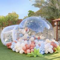 China Inflatable Bubble Tent Transparent Igloo Dome Tent PVC Globe Clear Inflatable Bubble House for Outdoor Camping Wedding Party for sale