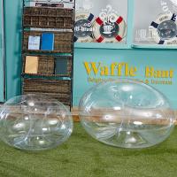China 0.2 mm PVC material transparent balloon sofa 1m for kids play on grass or sit on for sale