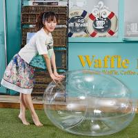 China 0.2 mm PVC material transparent balloon sofa 1m for kids play on grass or sit on for sale