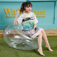 China 0.2 mm PVC material transparent balloon sofa 1m for kids play on grass or sit on for sale