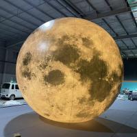 China Wholesale Large Inflatable Giant Moon Planet Ball Balloon Jump Inflatable Moon with LED for sale